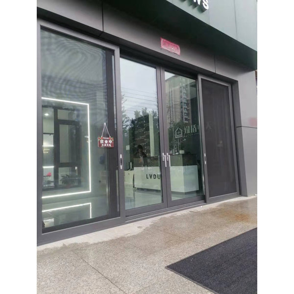 LVDUN Aluminum double glass Soundproof lift-sliding door exterior acco ...