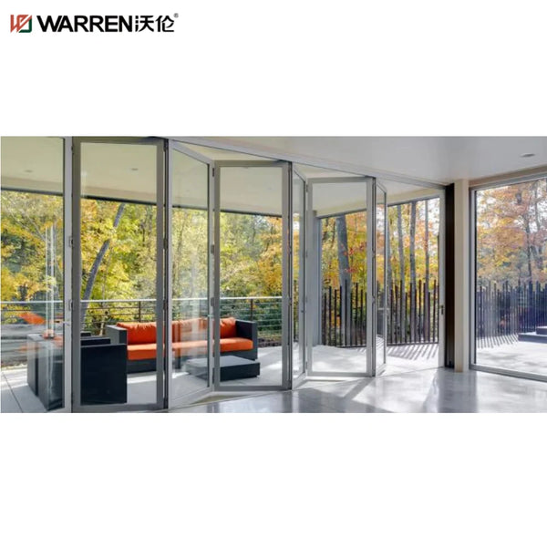 Warren 96 Bifold Door Frameless Folding Glass Doors Compact 180 Foldin ...