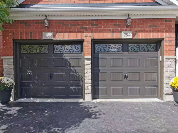 LVDUN Entrance hotel solid wood garage door – WMDA Group Windows & Doors