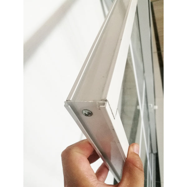 Tempered Glass PVC Sliding Windows Weatherproof White Vinyl Sliding Wi ...